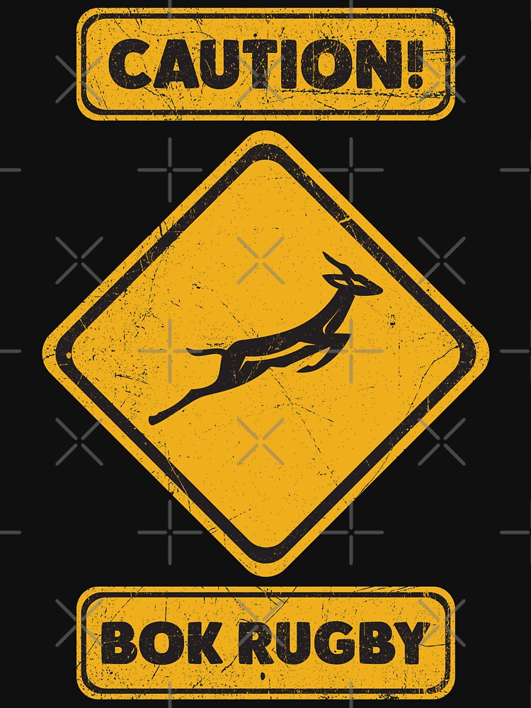 "Caution - SpringBoks Crossing" T-shirt for Sale by ZA-ffer | Redbubble ...