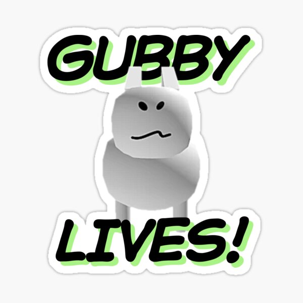 "Gubby the Bunny Lives - Roblox Forsaken" Sticker for Sale by ...