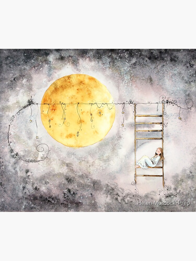 "Emily's Moon" Sticker by helenink | Redbubble