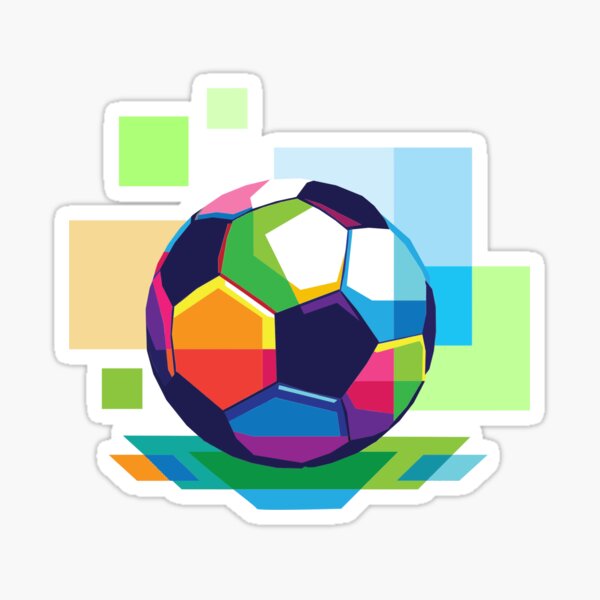 "Decorative Soccer Ball" Sticker by Reethes | Redbubble