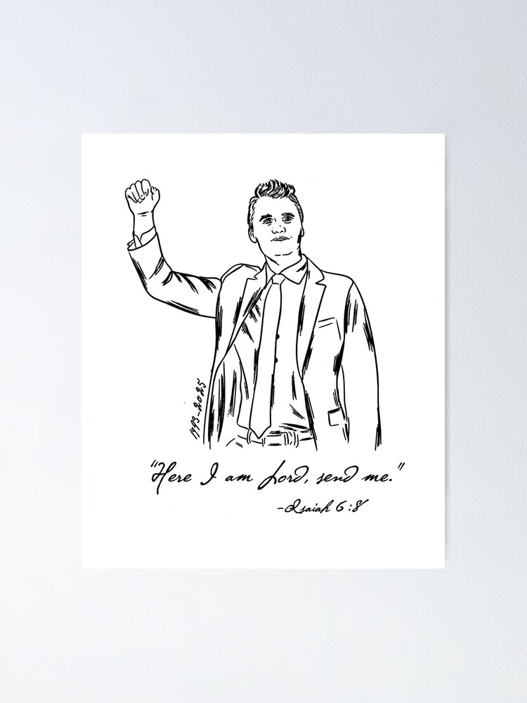 "Here I Am Lord Send Me Isaiah 6:8 Inspirational Christian Design ...