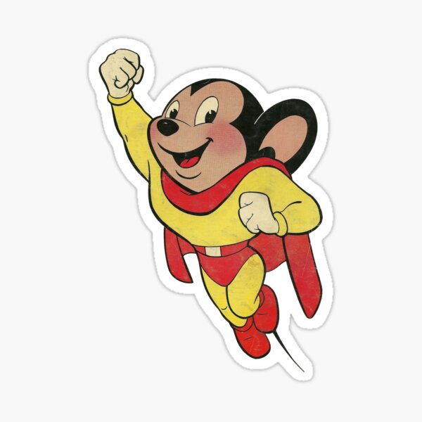 Mighty Mouse Stickers | Redbubble