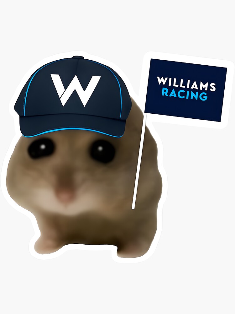 "F1 Williams Racing Hamster" Sticker for Sale by R1ch0c | Redbubble