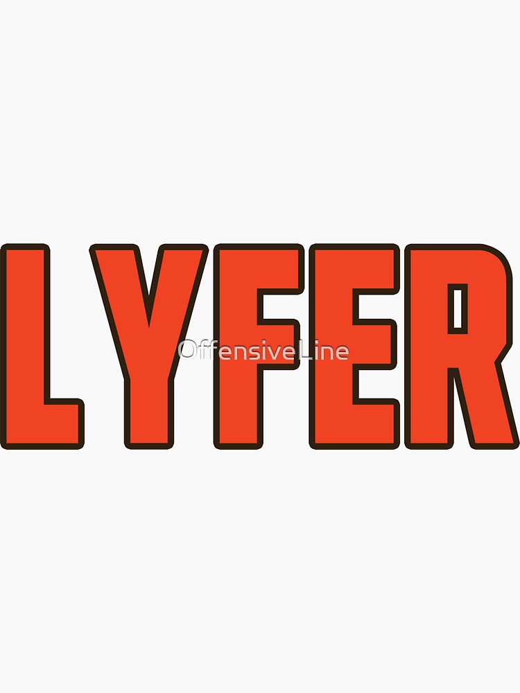 "Cleveland Lyfer!!!" Sticker for Sale by OffensiveLine | Redbubble