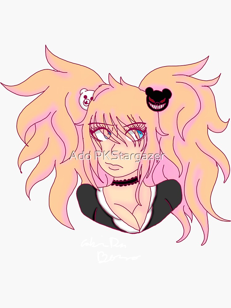 "Junko Enoshima" Sticker by Cakesdeboss | Redbubble