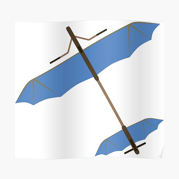 "Aang's Blue Glider" Poster by CatyAnne | Redbubble