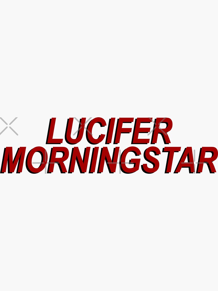 "Lucifer Morningstar (Lucifer)" Sticker for Sale by Jvaldo10 | Redbubble