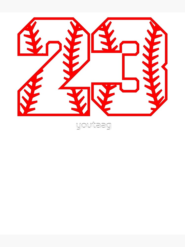 "Baseball Number 23" Poster for Sale by youtaag | Redbubble