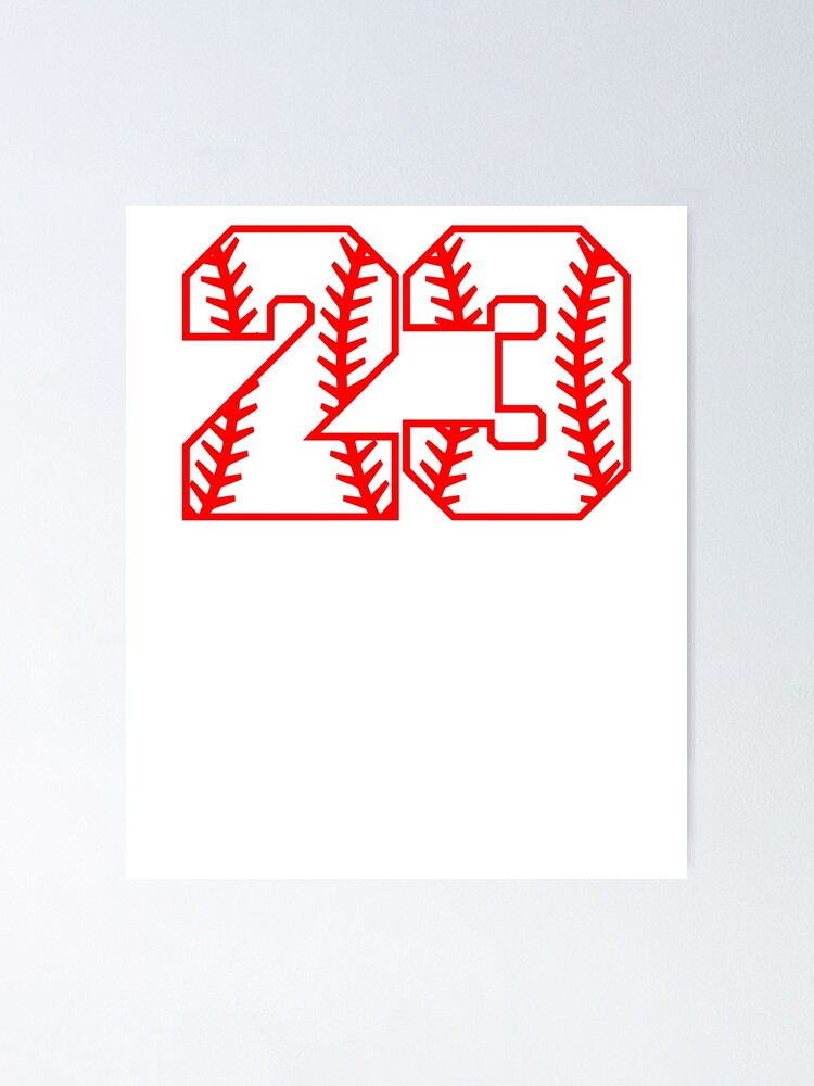 "Baseball Number 23" Poster for Sale by youtaag | Redbubble