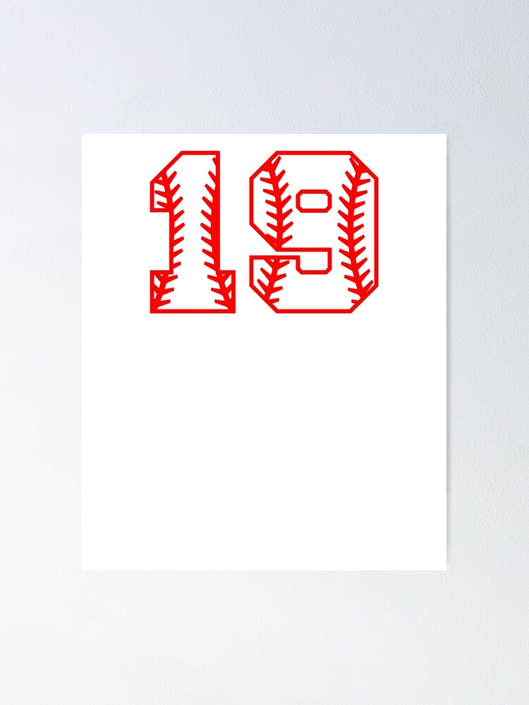 "Baseball Number 19" Poster by youtaag | Redbubble