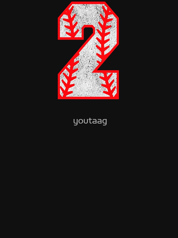 "BASEBALL NUMBER 2" T-shirt by youtaag | Redbubble