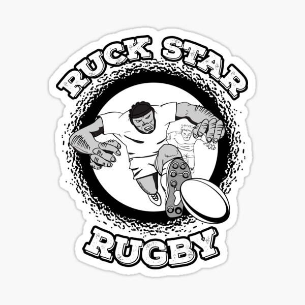 "Rugby Comic Style Player" Sticker for Sale by oberdoofus | Redbubble