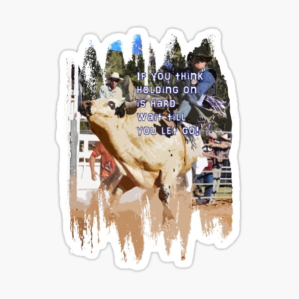 "RODEO BULL, BULL RIDING" Sticker by Tinpants | Redbubble
