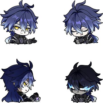 "Flins Impact Chibi Stickers Set" Sticker for Sale by dudu-inpajamas ...