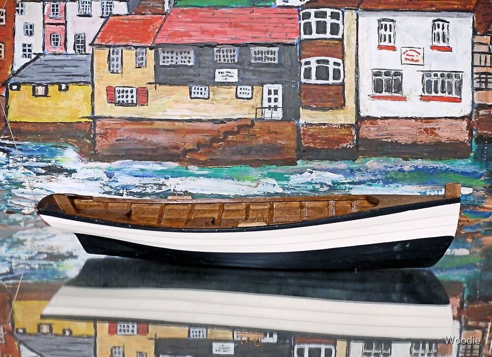 "Model boat & painting" by Woodie | Redbubble