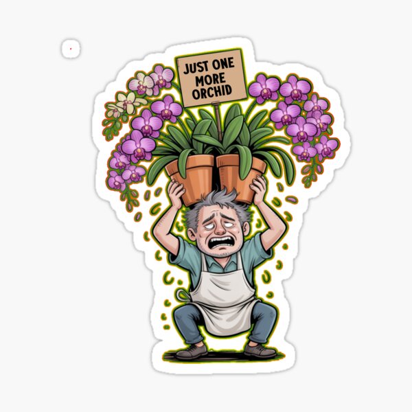 "Just One More Orchid Funny Orchid Lover Plant Flower Gardening ...
