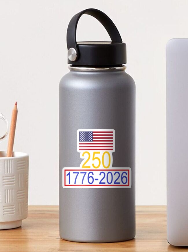 "USA - 250" Sticker for Sale by SkolaNobu | Redbubble