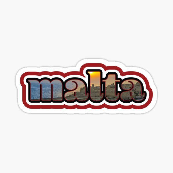 "Malta Love" Sticker by crickmonster | Redbubble