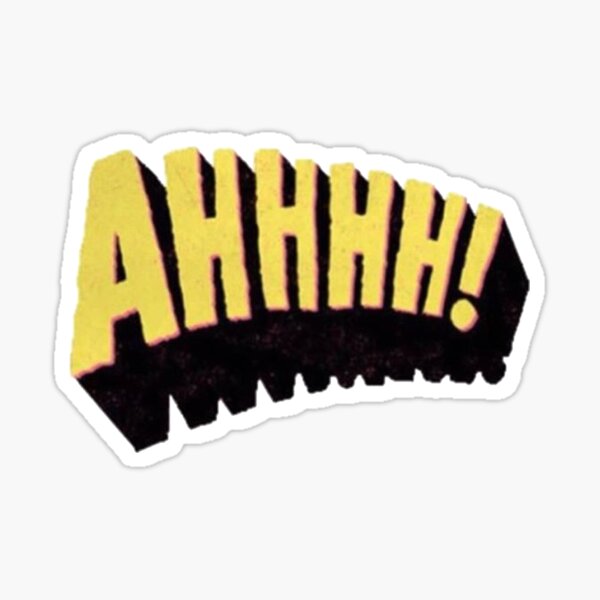 "Ahhhh sticker" Sticker by R-uby | Redbubble