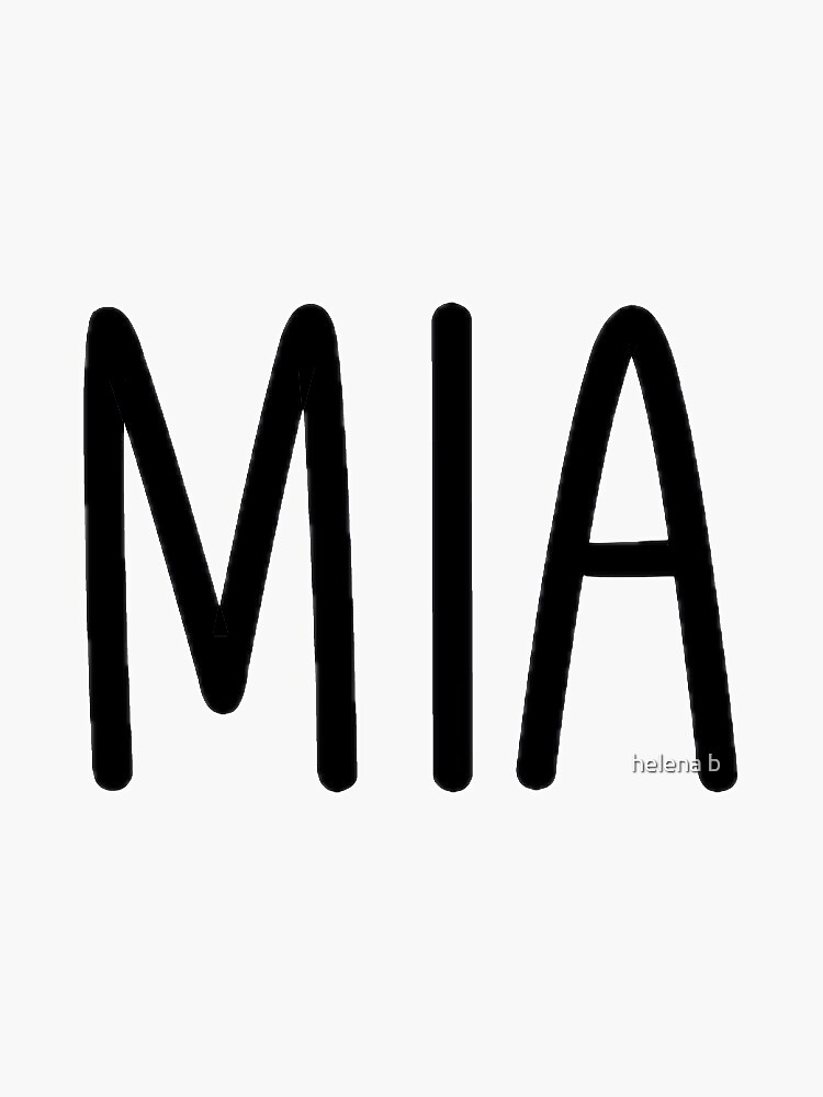 "Mia Sticker" Sticker by helenabaird | Redbubble