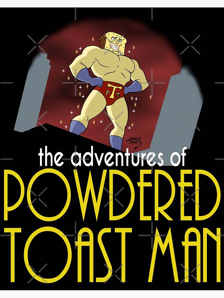"powdered toast man the animated series " Sticker for Sale by ...