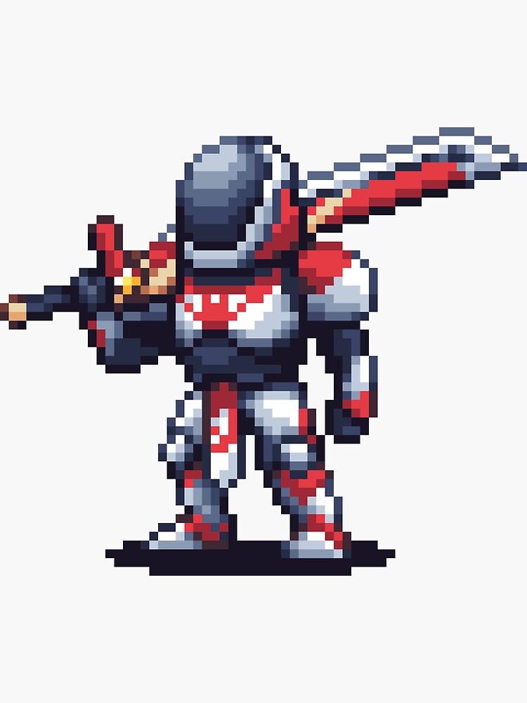 "Parade Titan Pixelart" Sticker for Sale by spykles | Redbubble