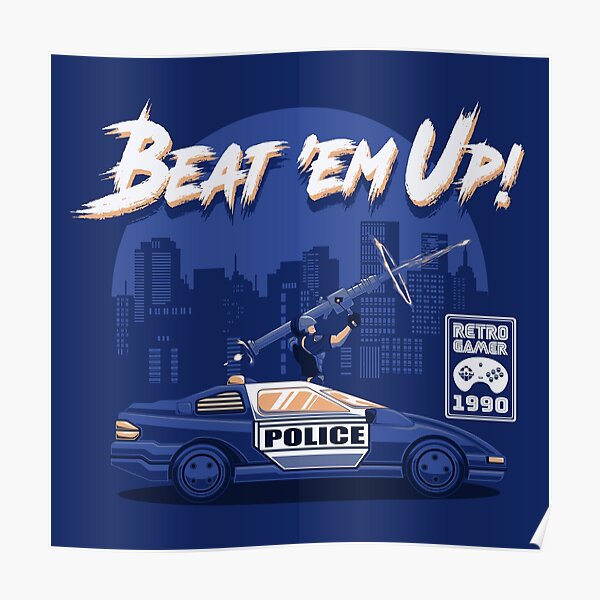 "Beat 'em Up!" Poster by SquidStudio | Redbubble