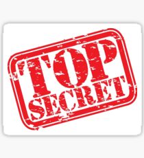 Top Secret Stickers | Redbubble