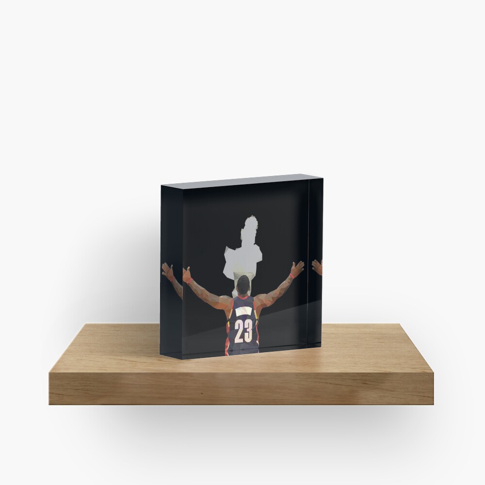 "LeBron James Chalk Toss Low Poly" Acrylic Block for Sale by ...