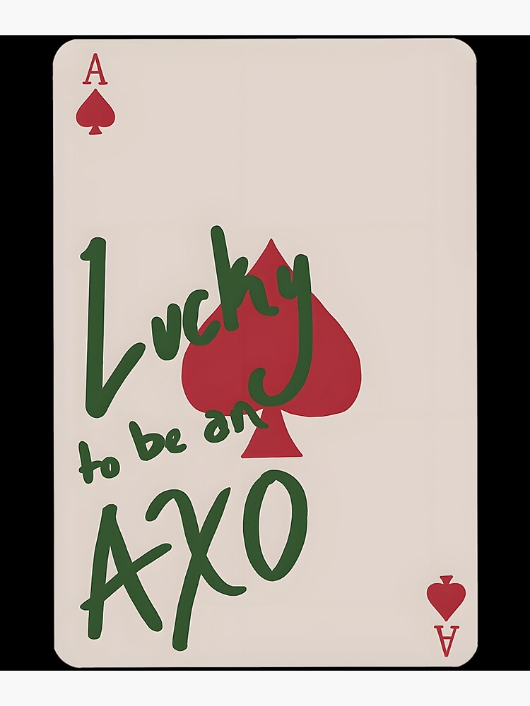 "Axo Playing Card" Poster for Sale by lavetalavetauv | Redbubble