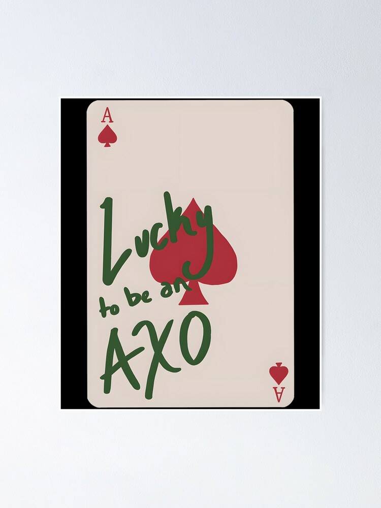 "Axo Playing Card" Poster for Sale by lavetalavetauv | Redbubble