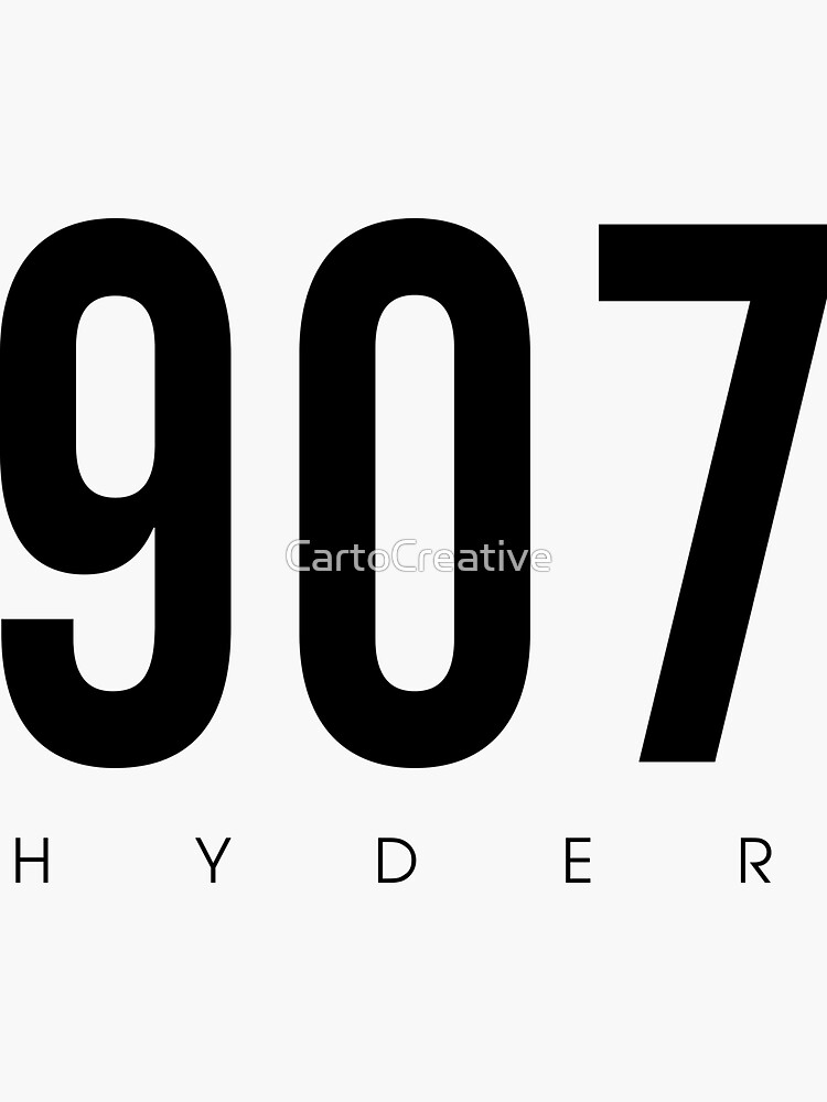 "Hyder, AK - 907 Area Code design" Sticker for Sale by CartoCreative ...