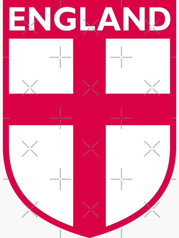 "ENGLAND CROSS COAT OF ARMS, BY SUBGIRL" Sticker by SUBGIRL | Redbubble