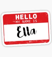 Ella Name Stickers | Redbubble