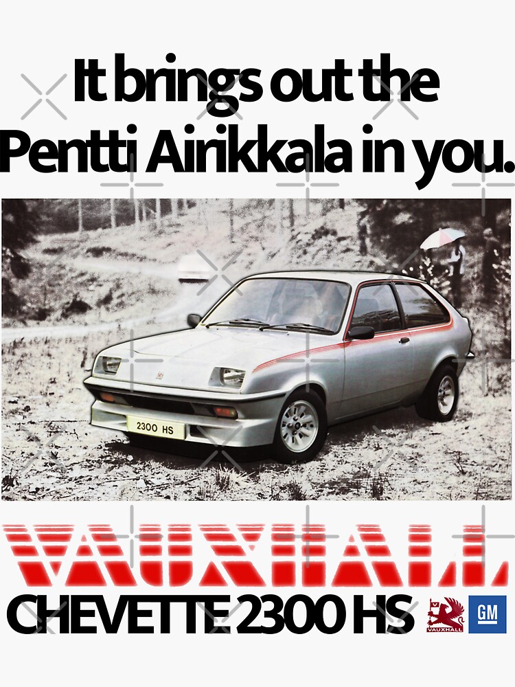 "VAUXHALL CHEVETTE 2300 HS" Sticker for Sale by ThrowbackMotors | Redbubble