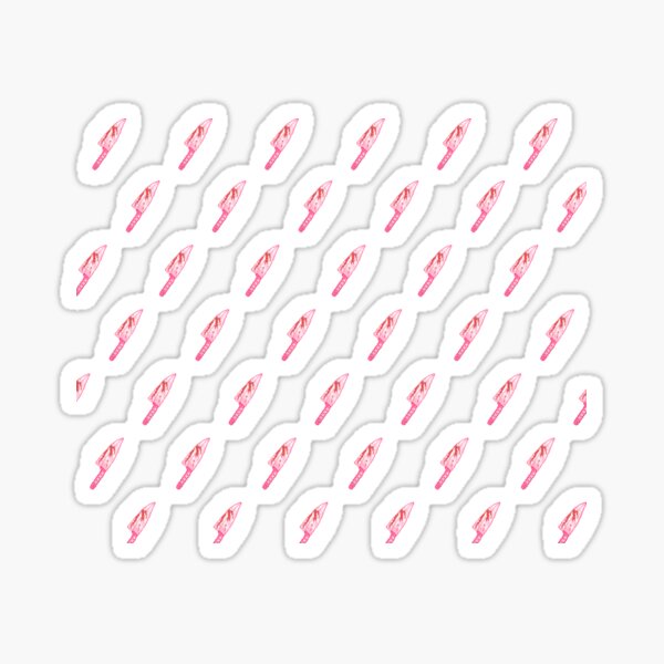 "pixel knife (black & bloody)" Sticker for Sale by Smuggler | Redbubble
