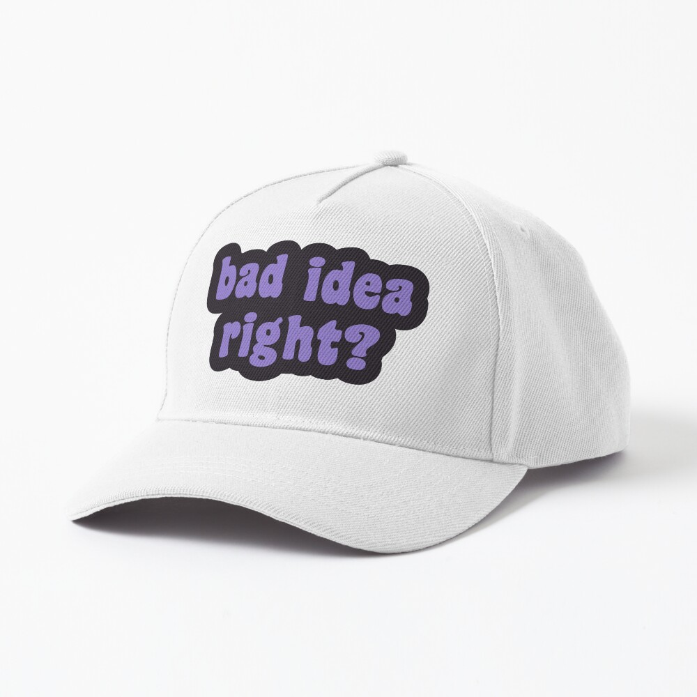 "bad idea right?" Sticker for Sale by AestheticCrew | Redbubble