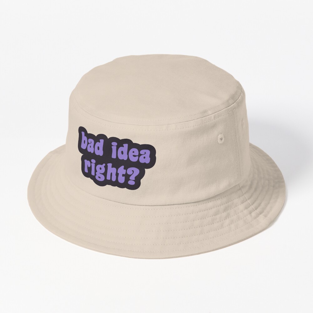 "bad idea right?" Sticker for Sale by AestheticCrew | Redbubble