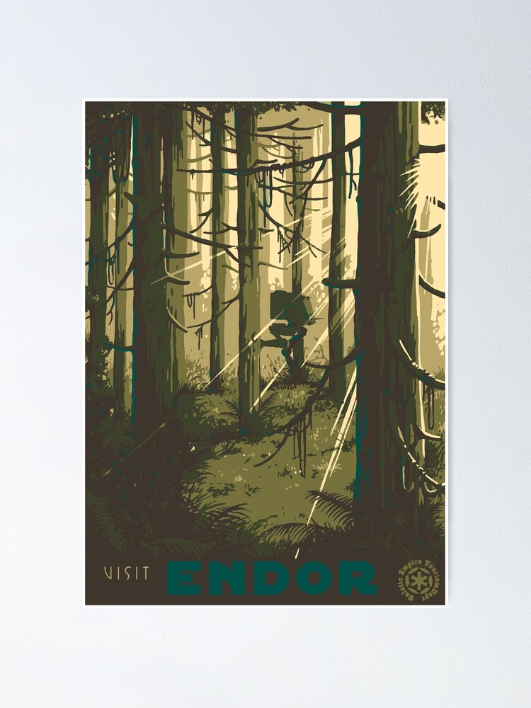 "Visit Endor" Poster for Sale by mathiole | Redbubble