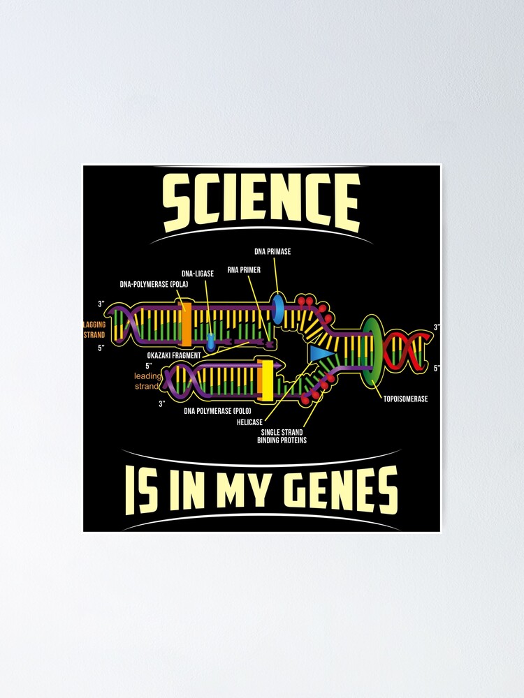 "Science is in my genes Gift For Scientist" Poster for Sale by Sandra78 ...