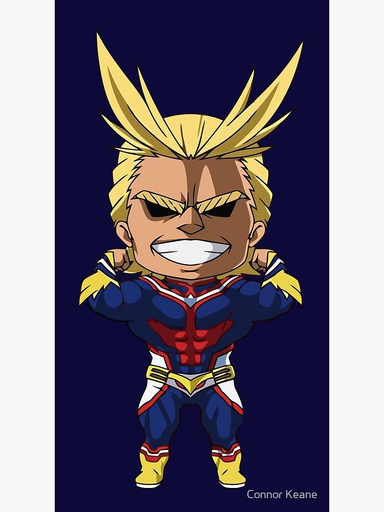 "Chibi All Might Flexes" Art Print for Sale by conatron13 | Redbubble