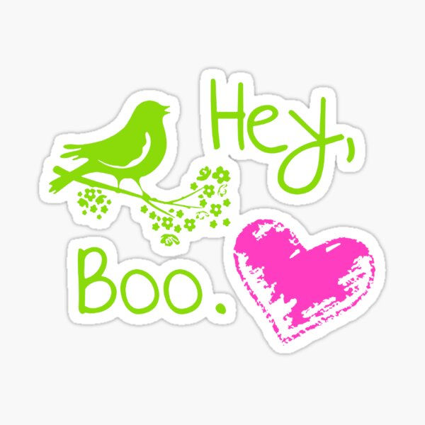 Hey Boo Stickers | Redbubble
