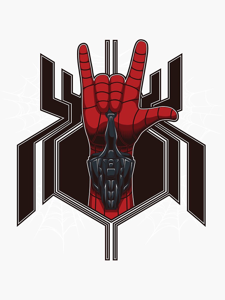"Web Shooter" Sticker for Sale by SquidStudio | Redbubble