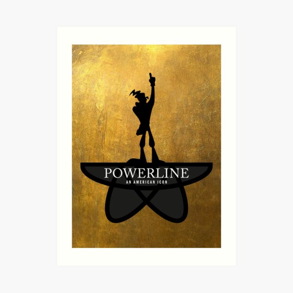 "Powerline - An American Icon" Art Print by MrPieCrust | Redbubble