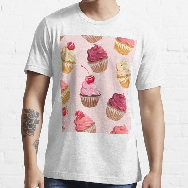 "Delicious Pink Retro Cupcakes" T-shirt for Sale by newburyboutique ...
