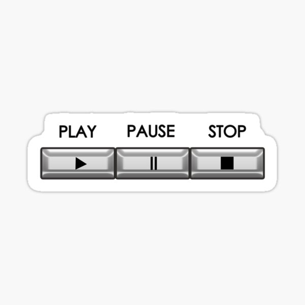 "Funny Play Pause Stop VCR look design for tired exhausted parents ...