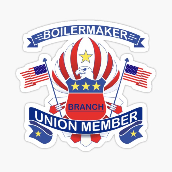 "Boilermaker Union Member American Flags Eagle" Sticker for Sale by ...