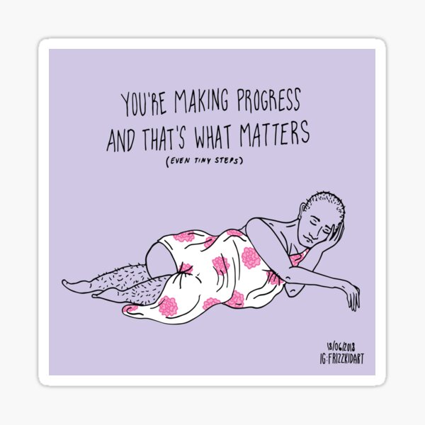 "Progress" Sticker for Sale by thefrizzkid | Redbubble