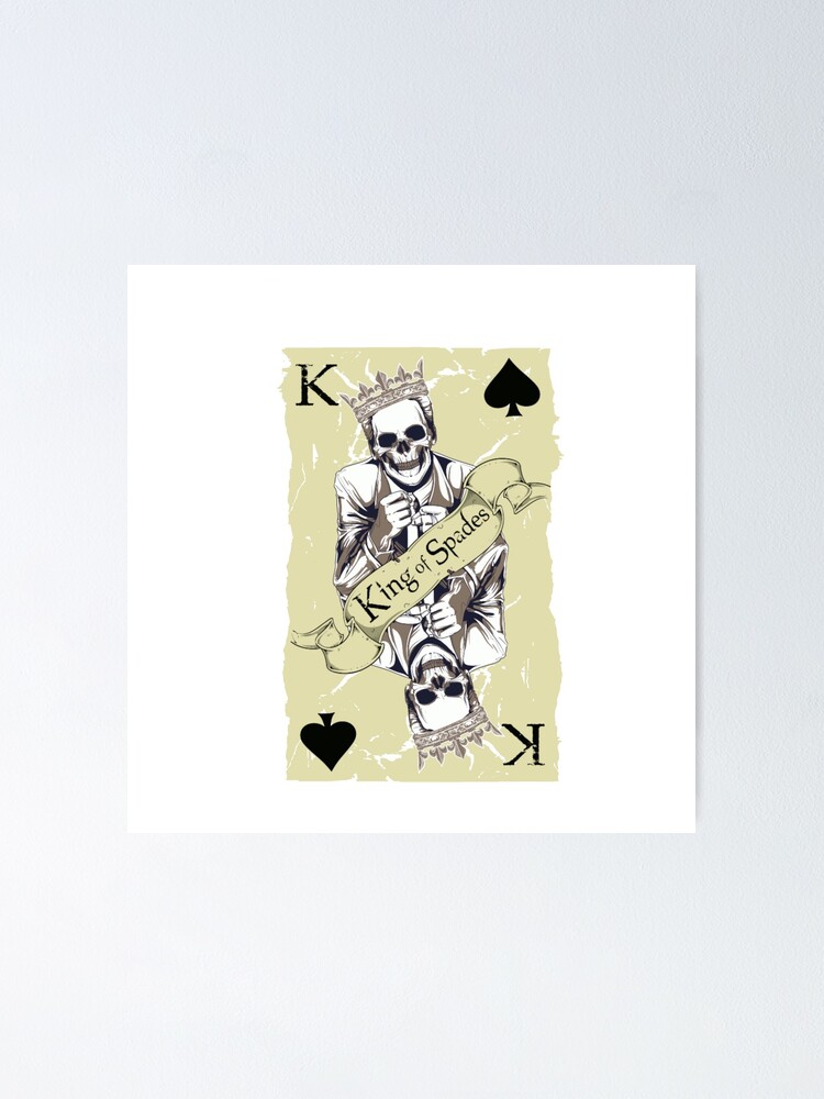"Skeleton King of Spades" Poster for Sale by ClothingSimple | Redbubble