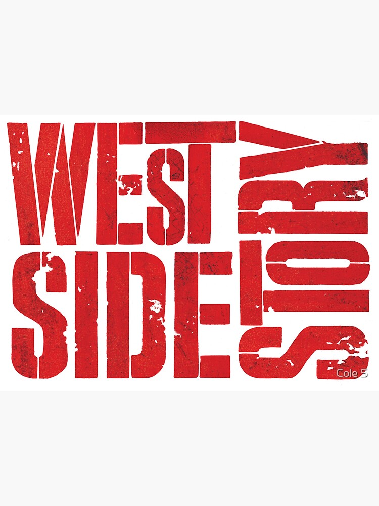 "West Side Story Logo" Sticker for Sale by colethesch | Redbubble